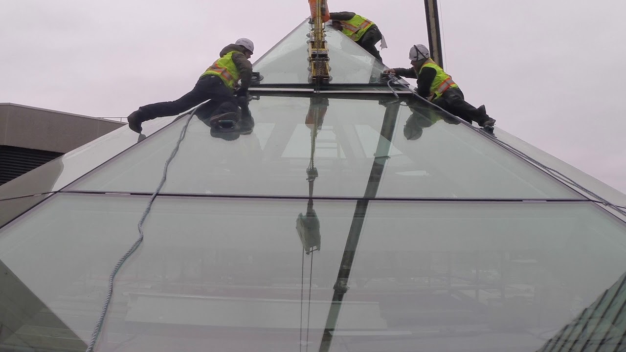Explore 1 Skylight install Glass Complete - YouTube