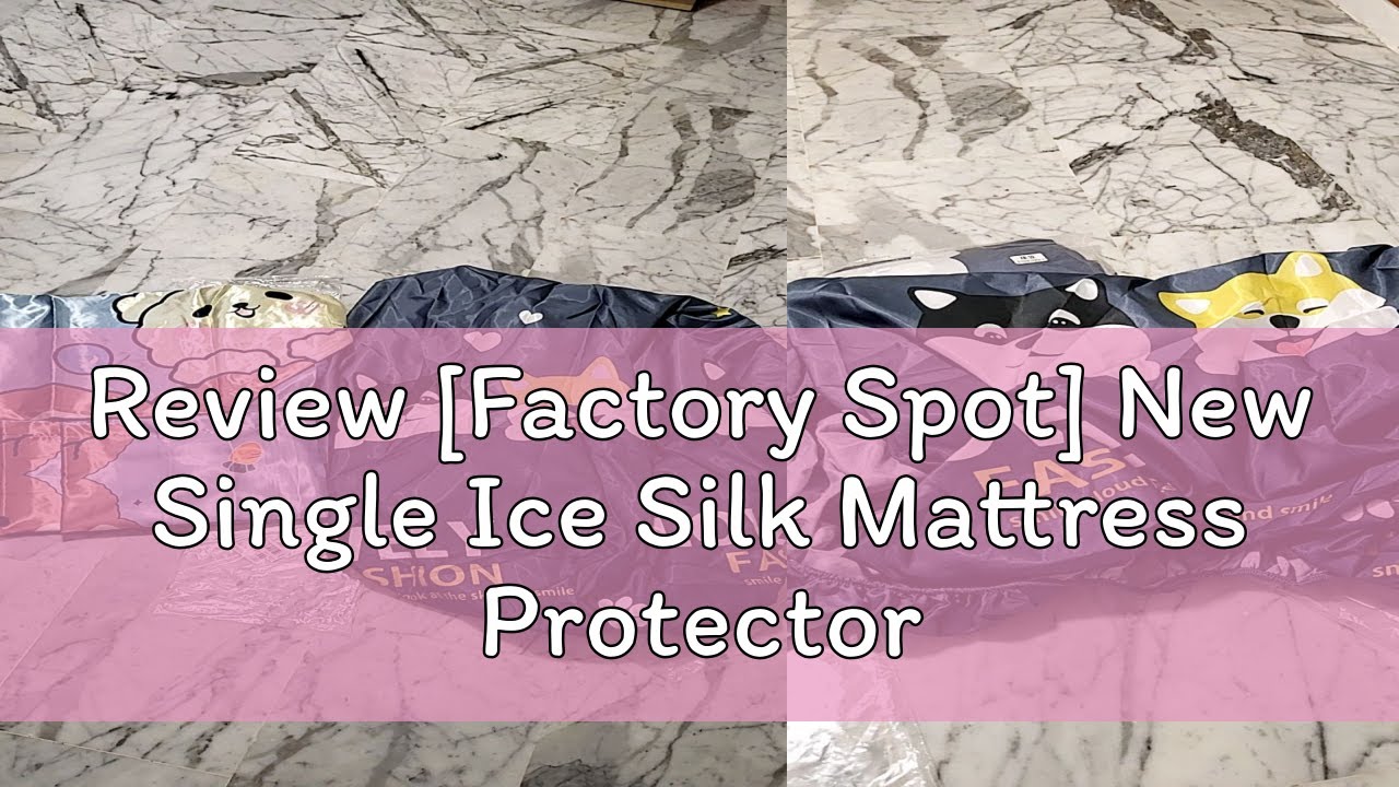 Review [Factory Spot] New Single Ice Silk Mattress Protector Cartoon ...
