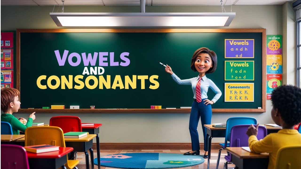 Vowels and Consonants Song | Preschool Lessons | Simple English Lessons ...