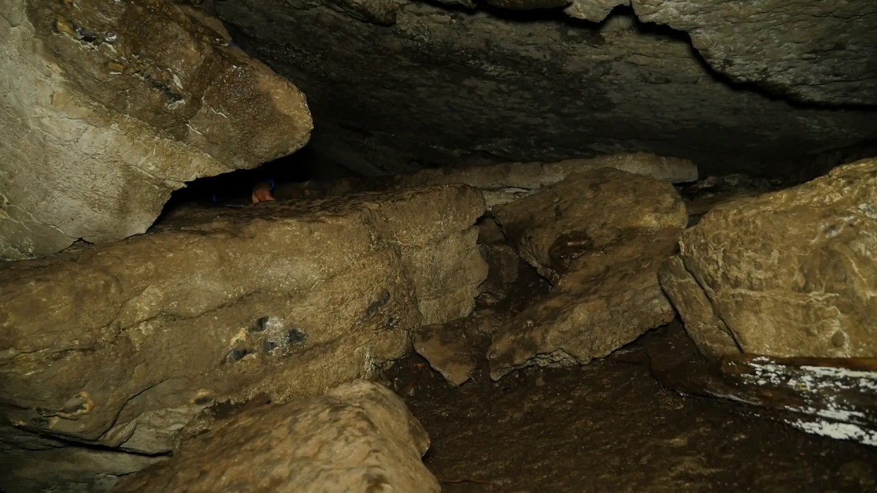 Solo caving in tight caves - YouTube