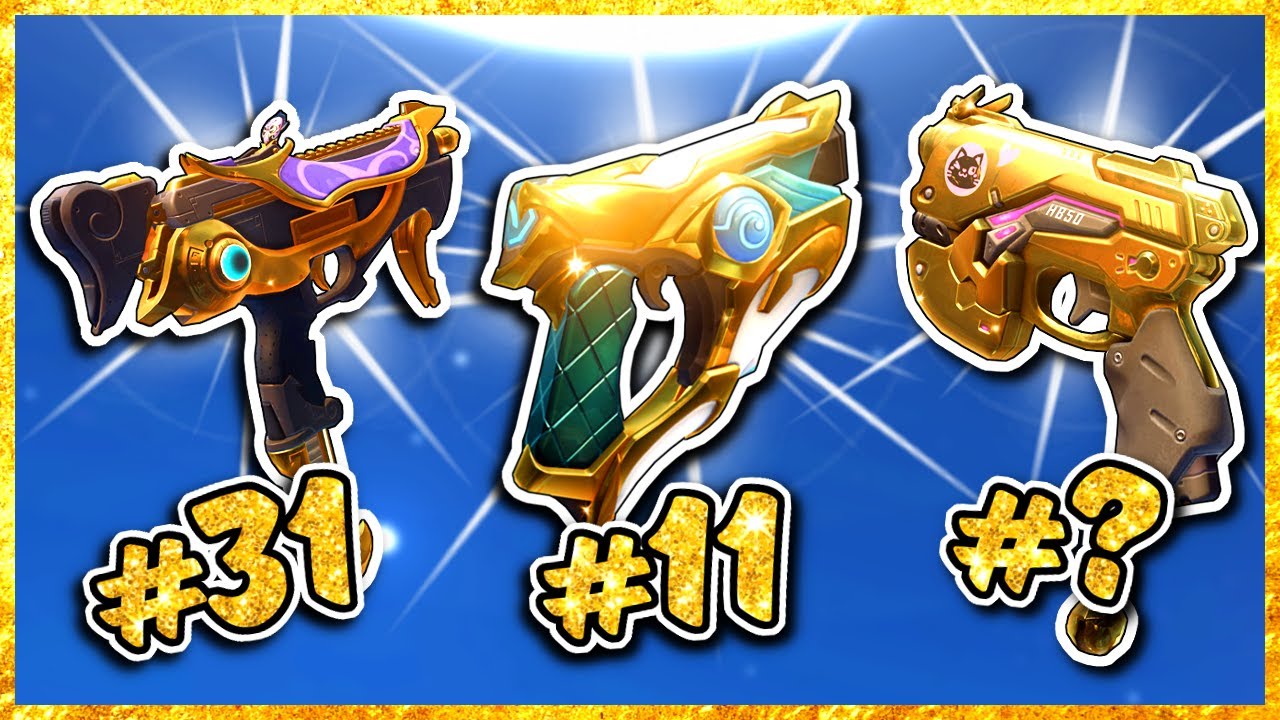 Overwatch - RANKING EVERY HERO'S GOLD GUN - YouTube