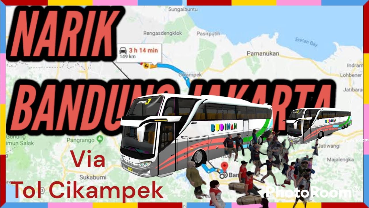 BANDUNG-JAKARTA LEWAT TOL!!!! GAME BUSSID - YouTube