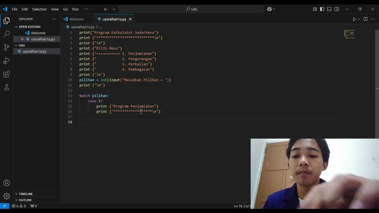 UAS algoritma Program Kalkulator Sederhana - YouTube