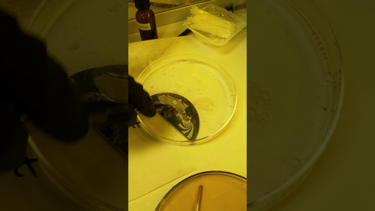 Etching process 2 - YouTube