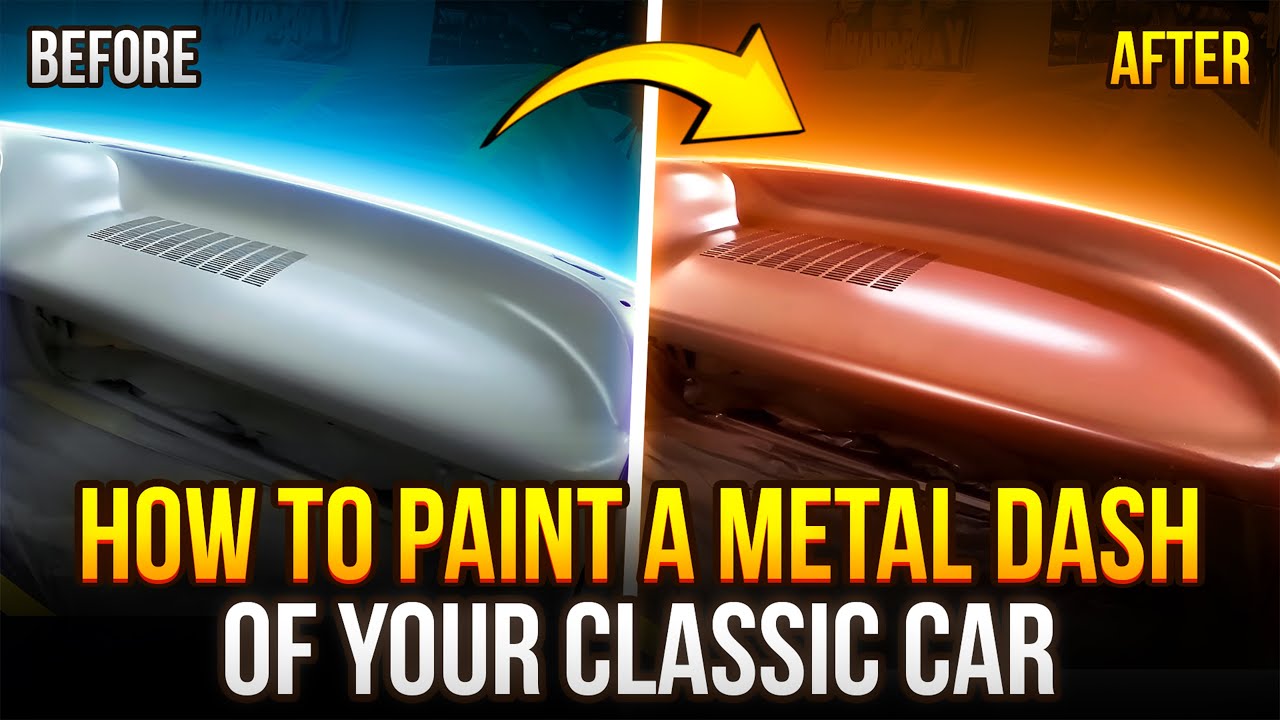 How to Paint a Metal Dash of your Classic Car / 1963 Impala Metal Dash ...