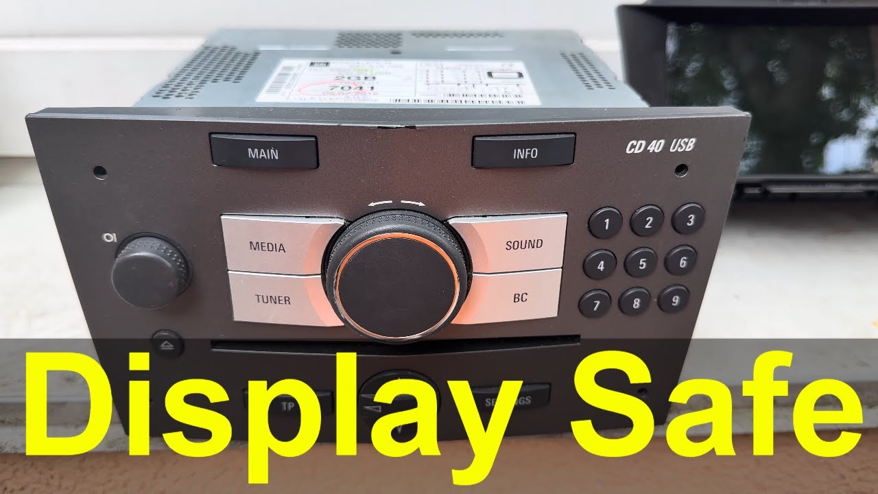 Display Safe, Headunit Safe. CD40 USB + CID. Astra H - YouTube