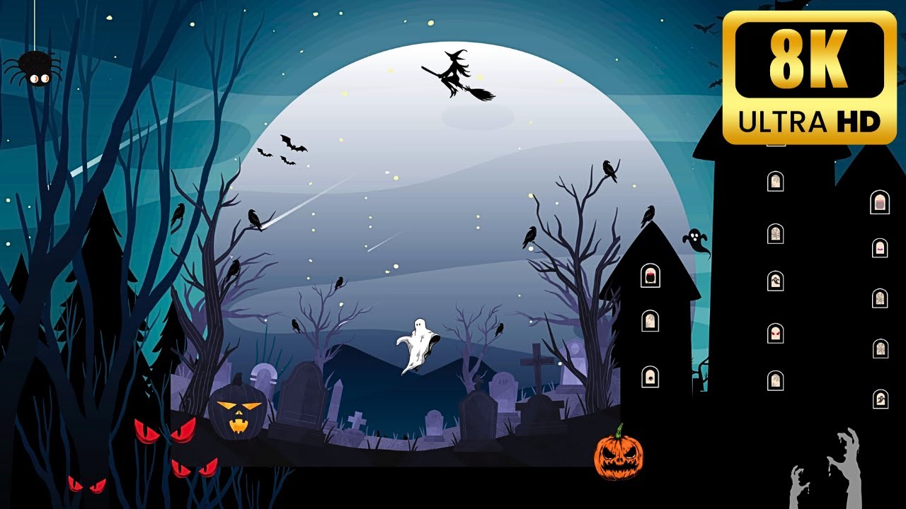 Horror Graveyard Scary Ghost ASMR With Soothing Wind, Crow sound, SLEEP ...