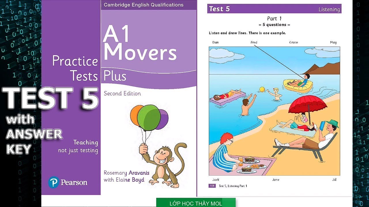 Movers 5 Practice Tests PLUS - Listening Test 5 | Lớp Học Thầy Mol ...