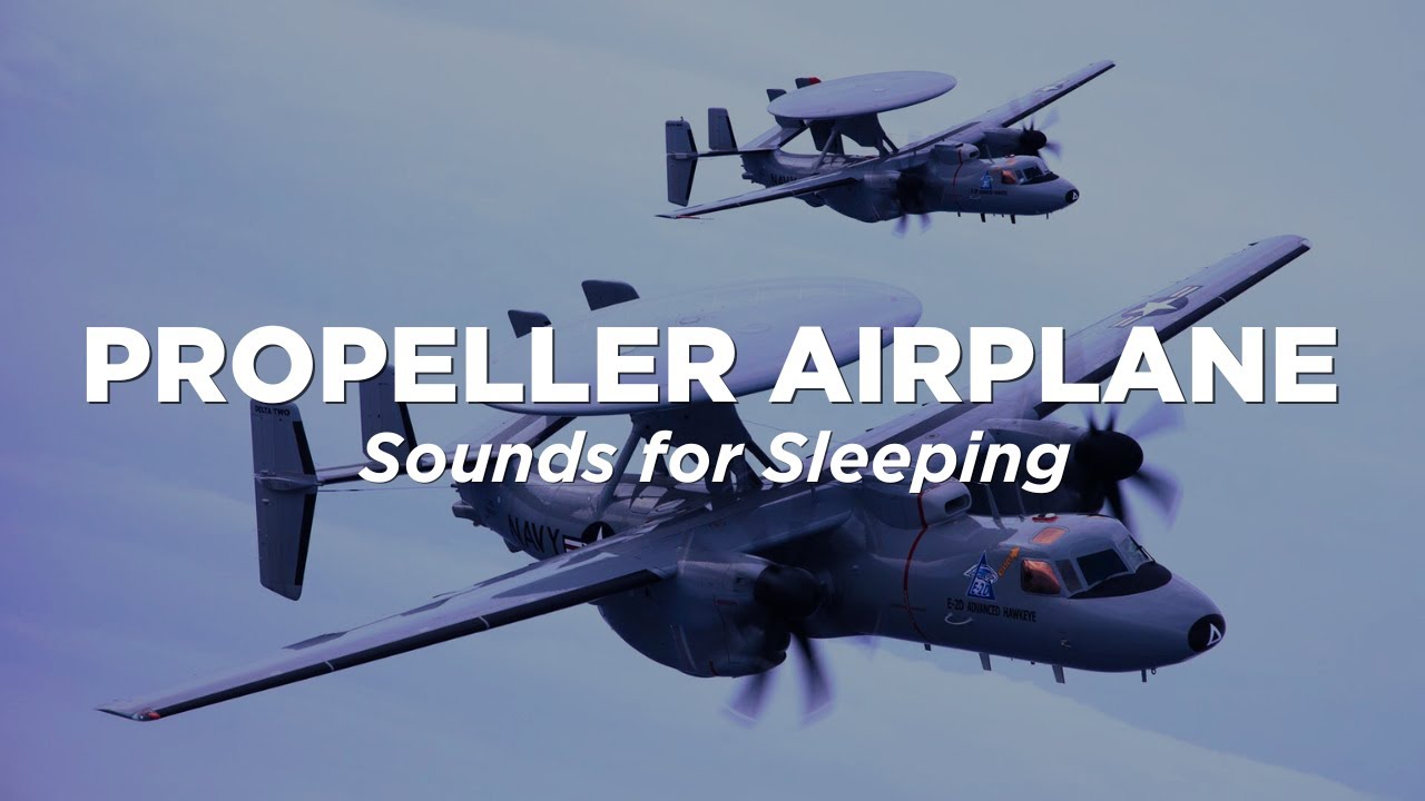 White Noise Airplane Propeller Sounds for Sleeping #airplanesound ...