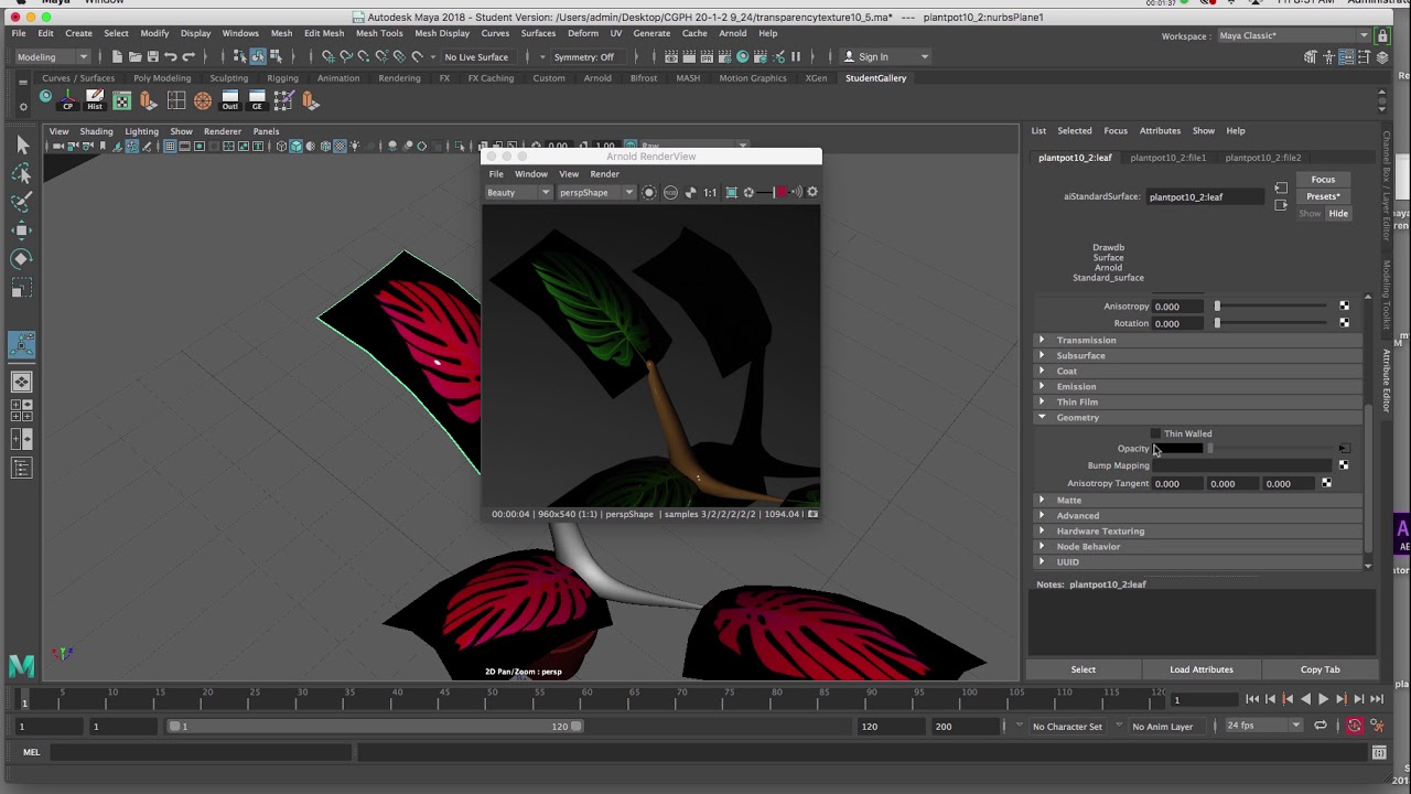 Alphamap Leaf Maya - YouTube