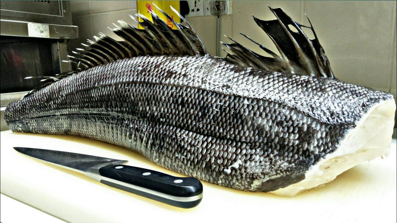 How to fillet whole chilian sea bass / snow fish. - YouTube