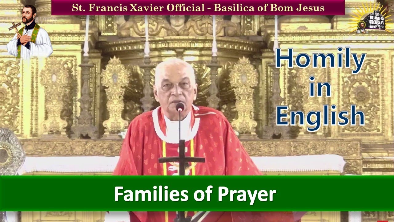 Sermon - Families Of Prayer - Homily in English - 18 Oct 2023 #homilies ...