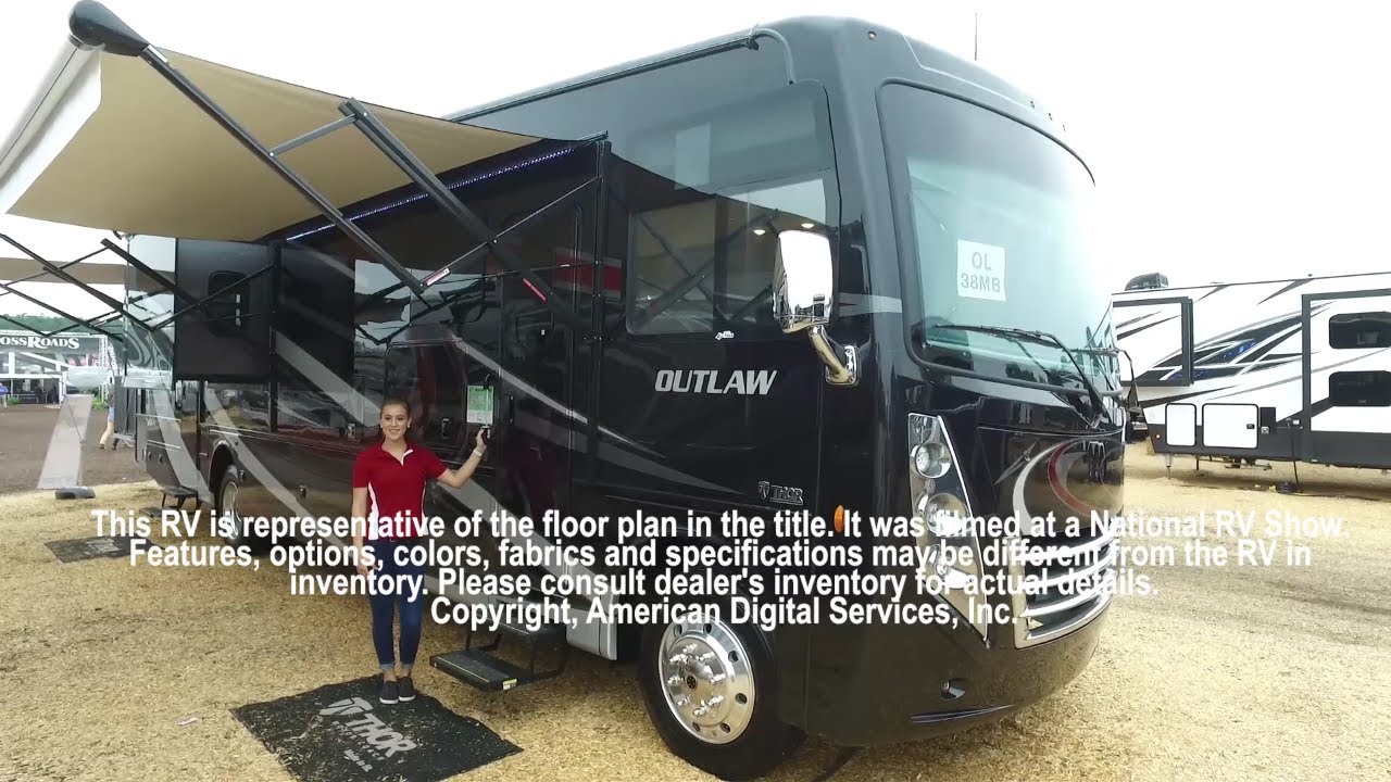 2019 Thor Motor Coach-Outlaw Toy-38M - YouTube