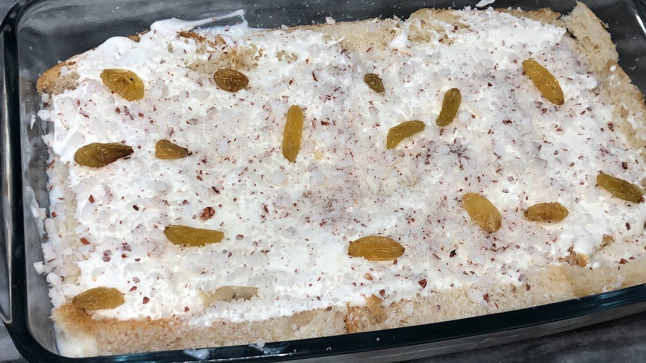Milk pudding with bread|yummy@TasteAndHacksPk - YouTube