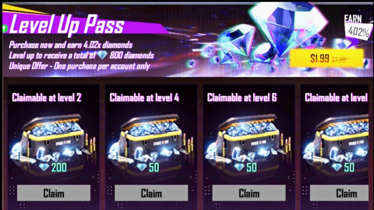 Level up pass Free Fire | Free Fire level up pass event | How to ...