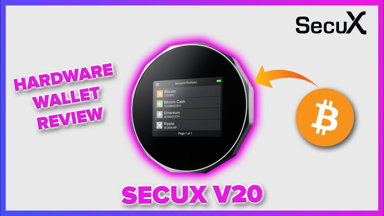 SecuX V20 | Hardware Wallet Review - YouTube