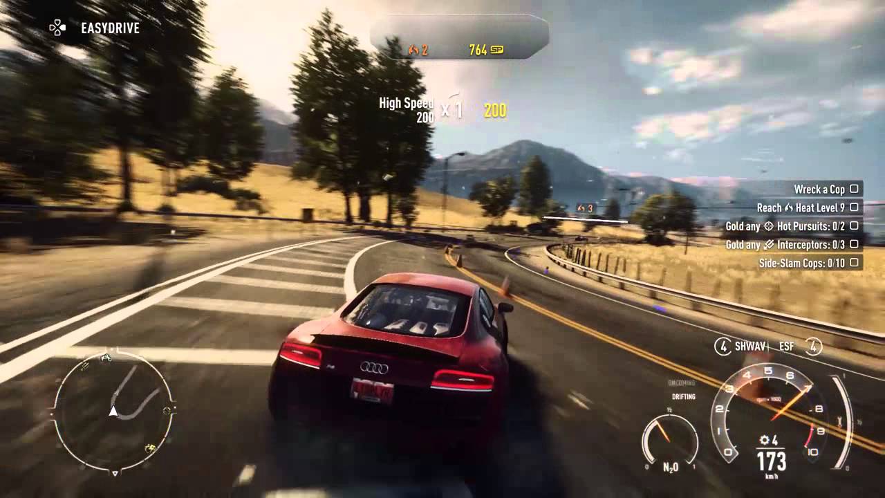 Need for Speed RIVALS Audi R8 V10 Quattro Outrun PS4 Gameplay HD - YouTube