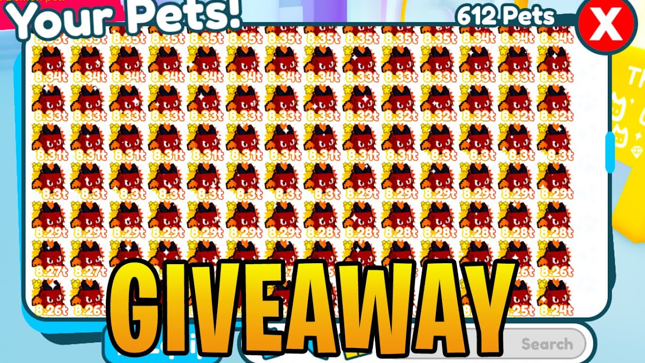 Pixel Demon GIVEAWAY Pet Simulator X - YouTube