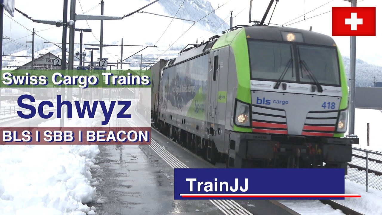 Swiss cargo trains in the snow | BLS Cargo - SBB Cargo International ...