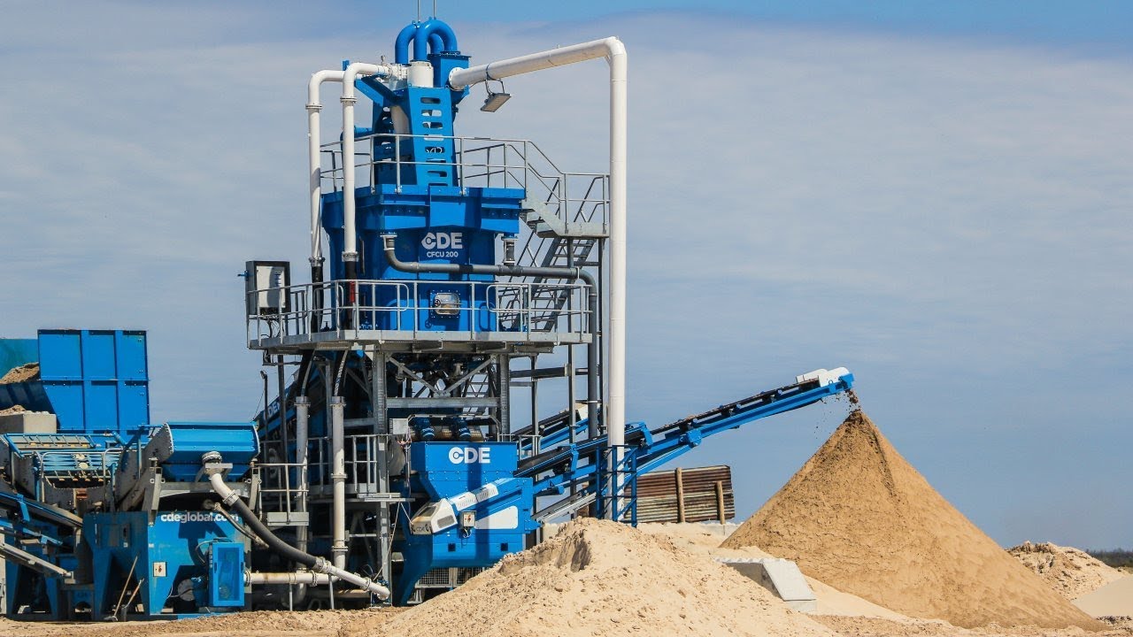 Custom CDE Sand Washing Plant Installed in 6 days in Argentina - YouTube