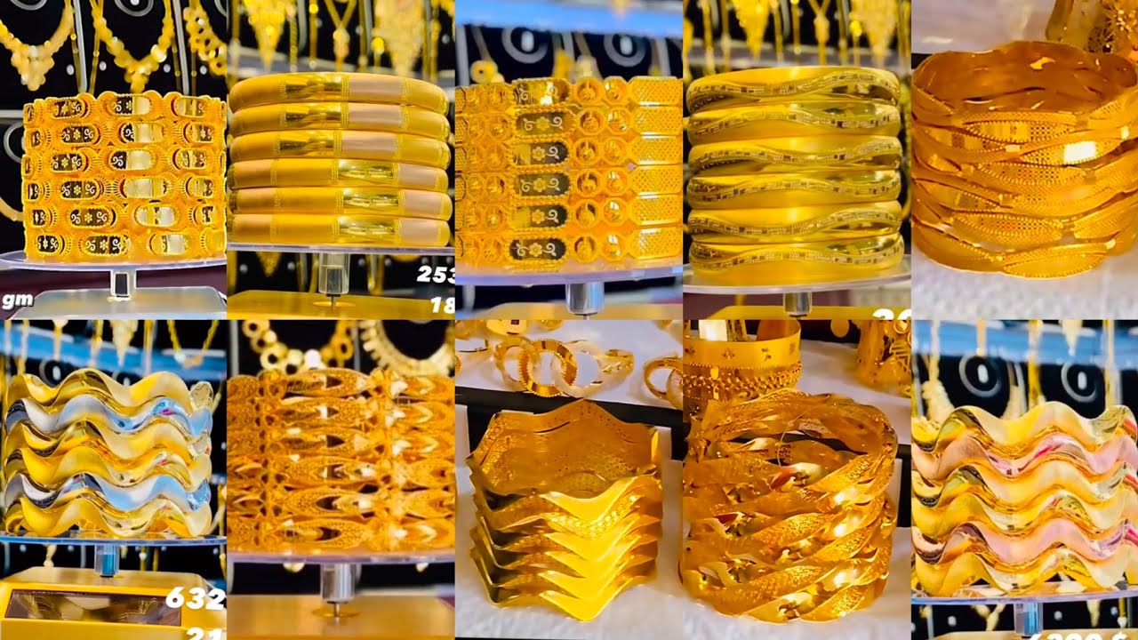 Latest Gold Bangles designs 2024 | New Gold Bangles designs 2024 | Gold ...