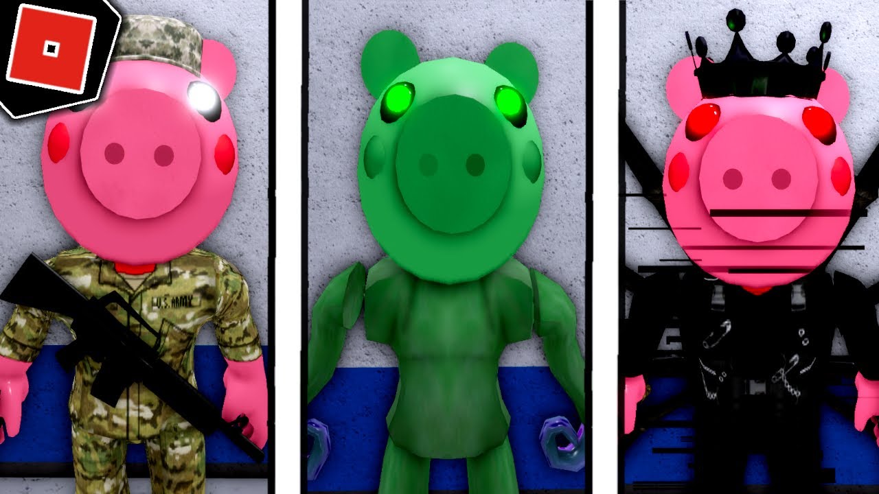 How to get ALIEN PIGGY, SPIDER PIGGY, ARMY PIGGY BADGES in FIND THE ...