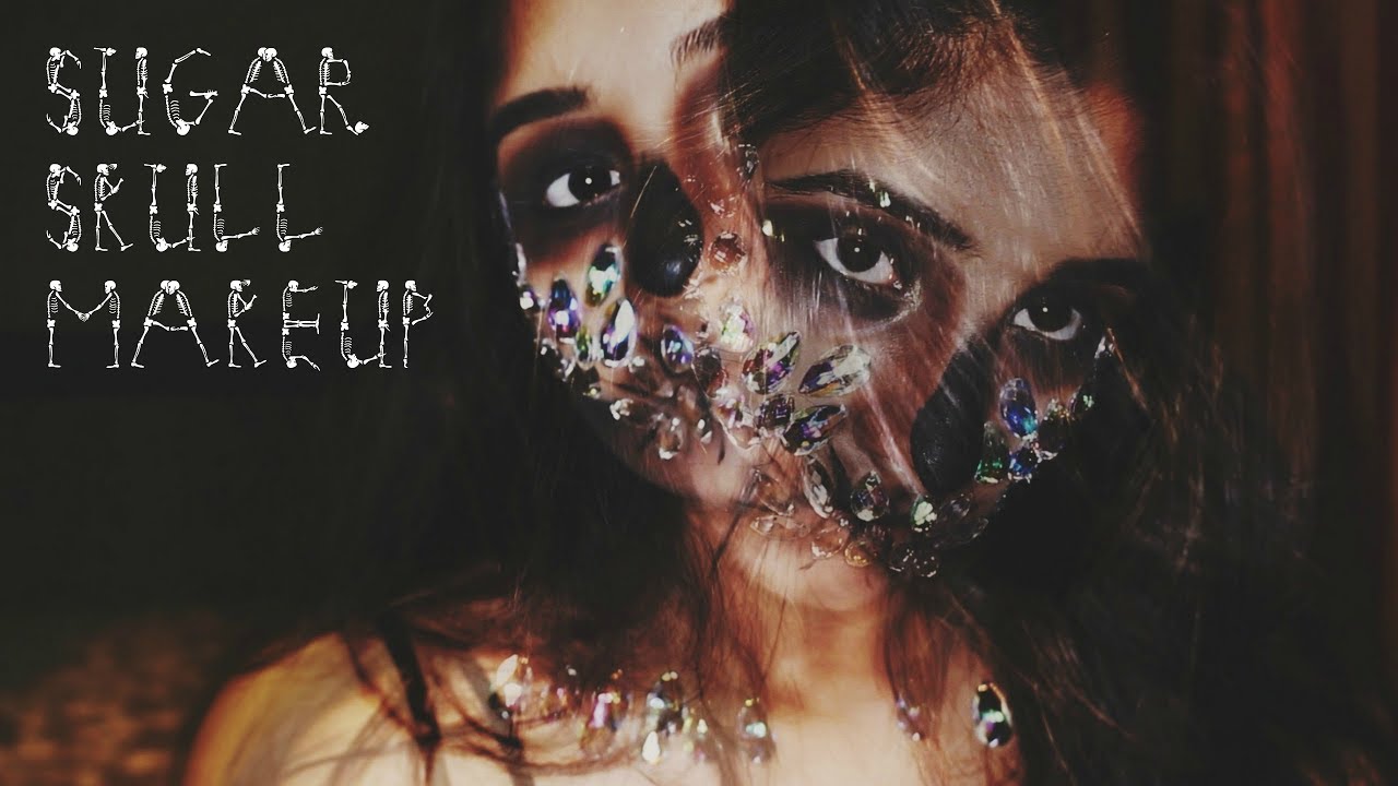 HALLOWEEN MAKEUP: Diamond Sugar Skull Tutorial - YouTube