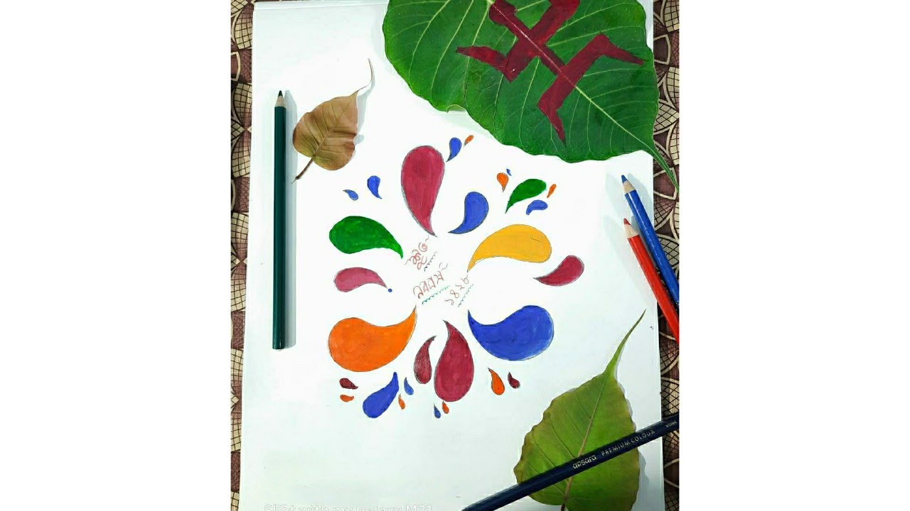 Pohela Boishakh Drawing easy || Bengali new year drawing ....|| - YouTube