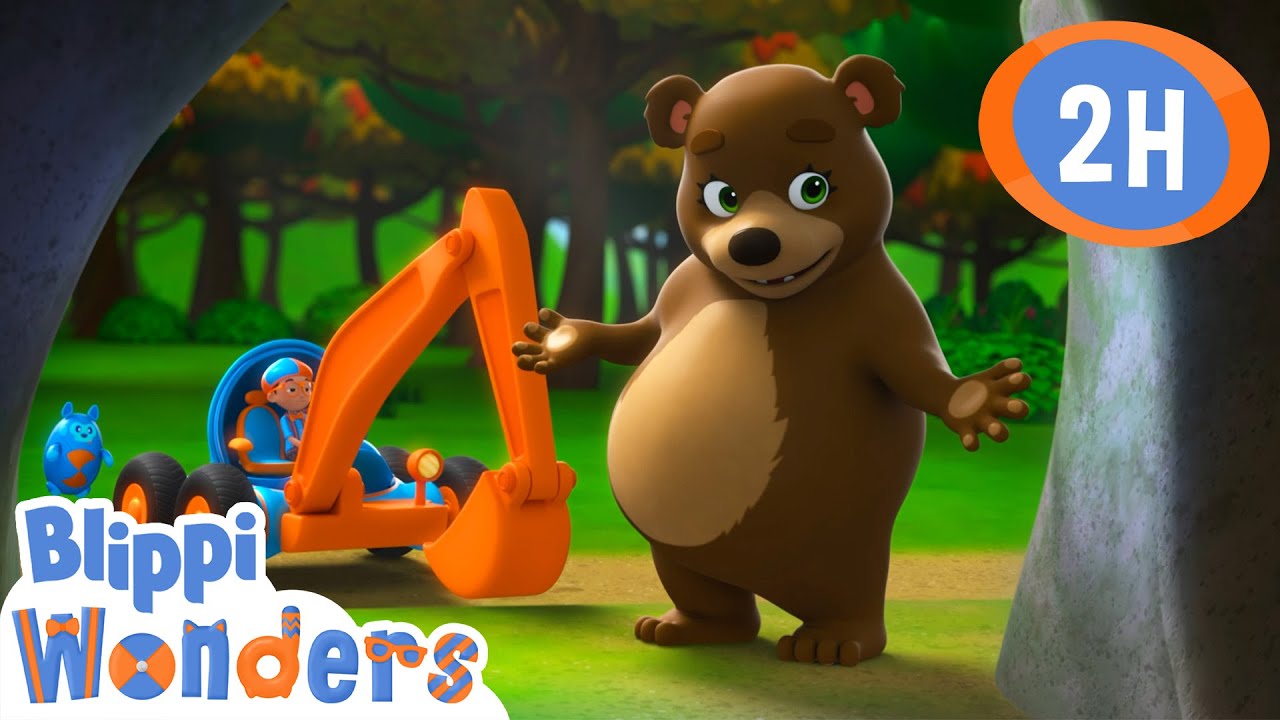 Bear Hibernation | Blippi Wonders | Preschool Learning | Moonbug Tiny ...