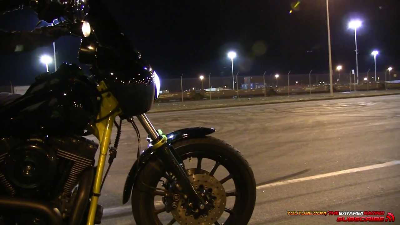 Harley FXR Wheelie - YouTube