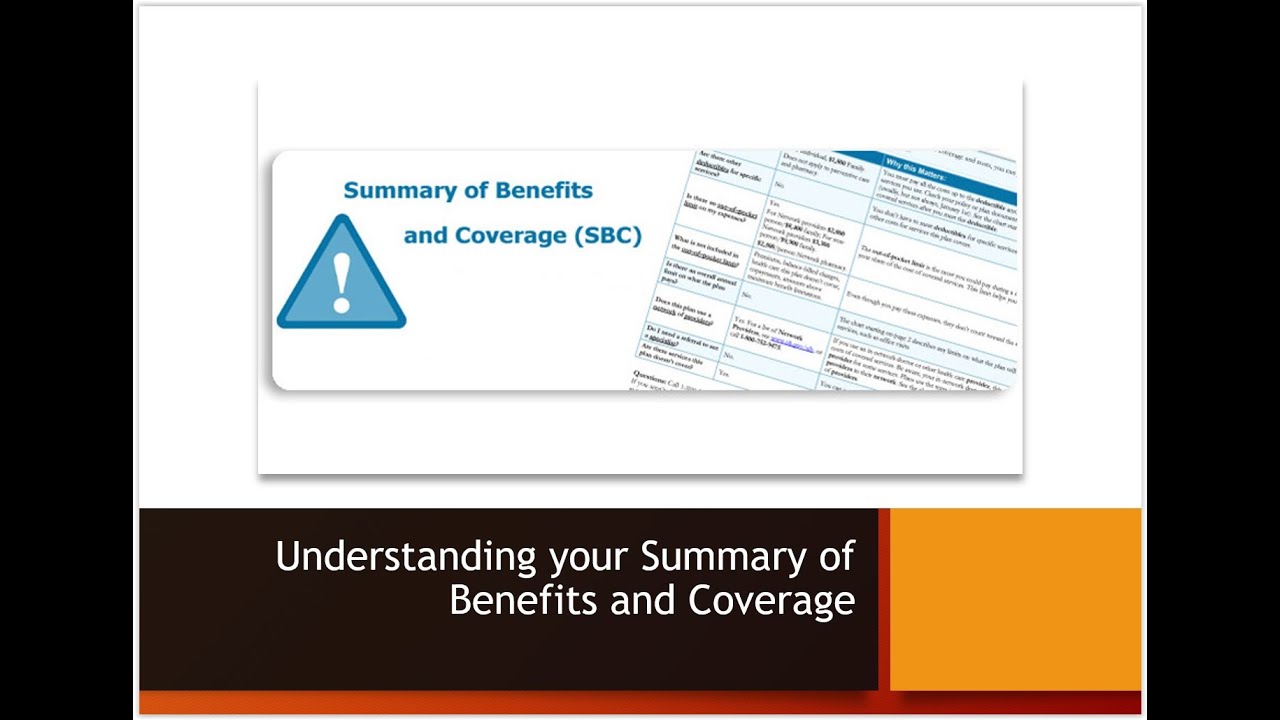 Understanding the Summary of Benefits - YouTube
