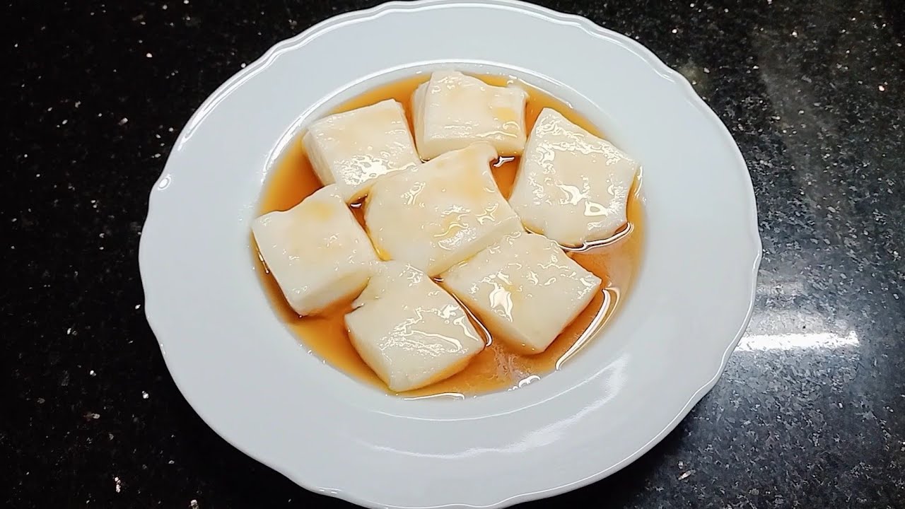 MILK TAPIOCA MOCHI WITH SUGAR SYRUP - YouTube