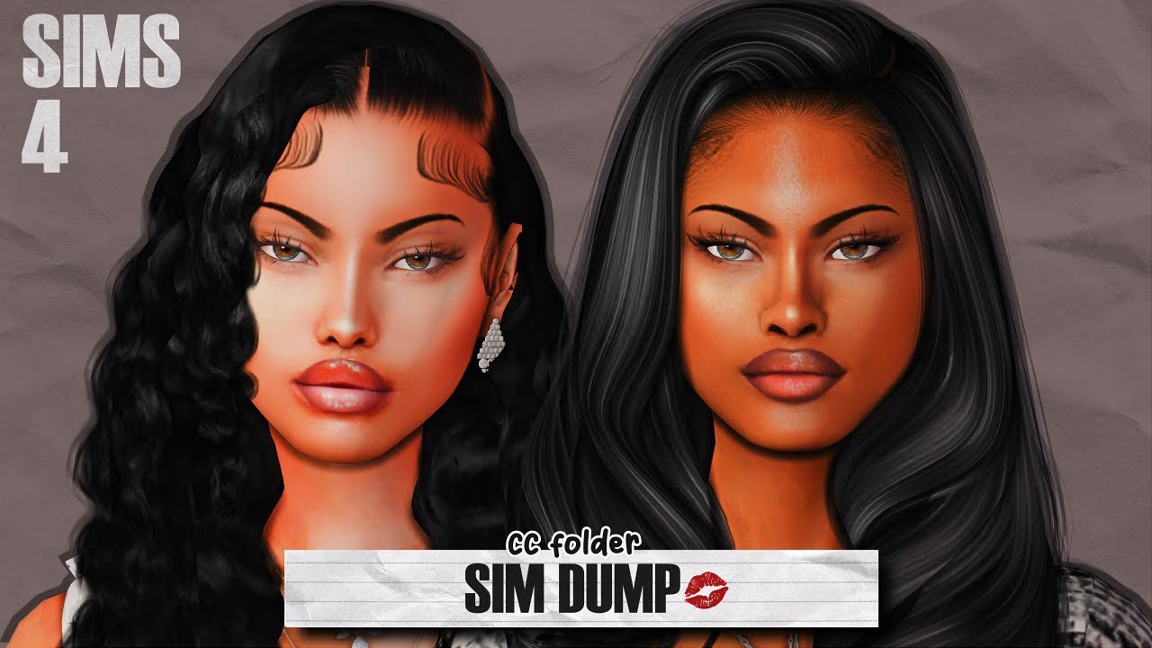 Sim Dump 153 💋 + CC Folder & Sims Download | Sims 4 Create a Sim - YouTube