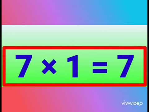 7 Ka Table | Table Of The 7 | Table 7 With Rhymes Song... - YouTube