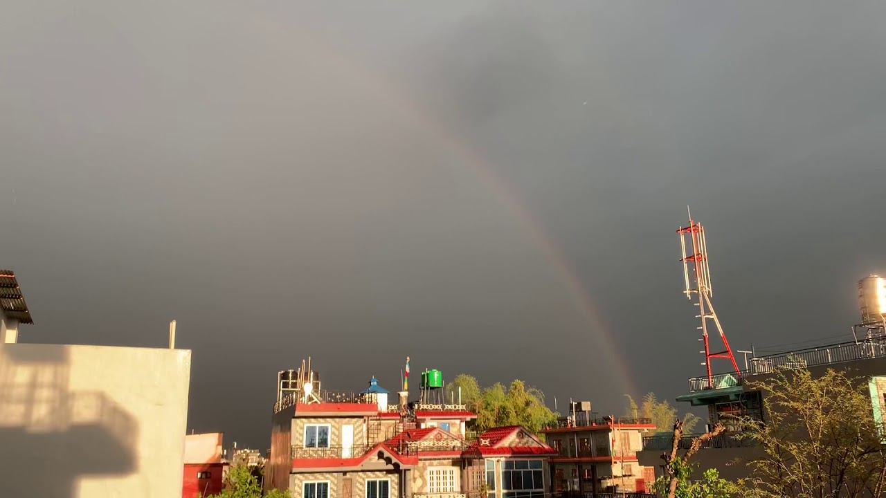 Rainbow, Indreni; colors; spectrum; Pokhara; Nepal; rain; sunshine ...