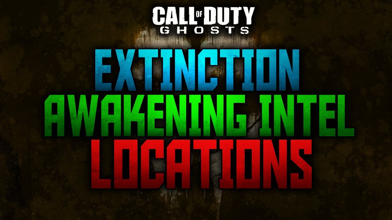 Call of Duty: Ghosts - Extinction Awakening *Intel Locations* - YouTube