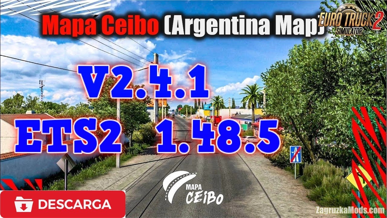 descargar Mapa Ceibo V2.4.1 para ets2 1.48.5 - YouTube
