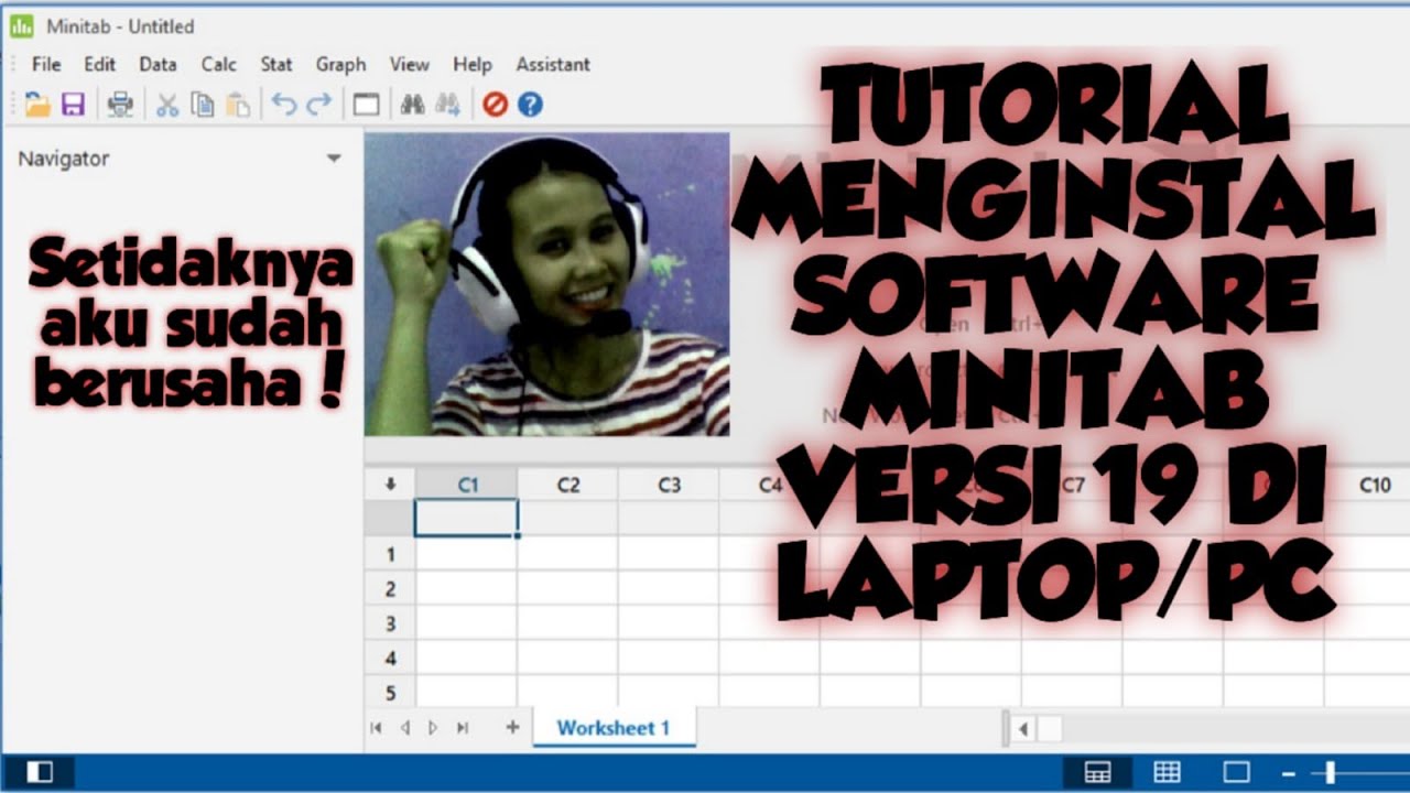 TUTORIAL MENDOWNLOAD SOFTWARE MINITAB VERSI 19 COMPLETE - YouTube