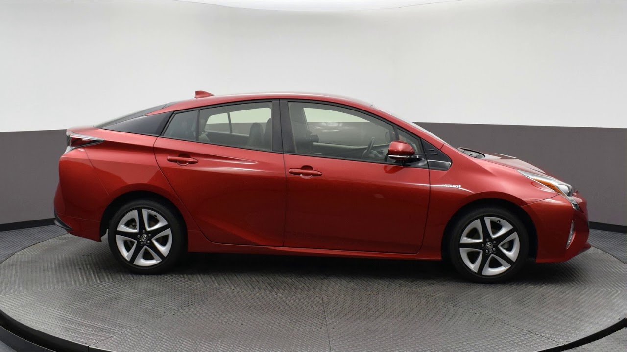 2017 Red Toyota Prius Hatchback #P11638 - YouTube