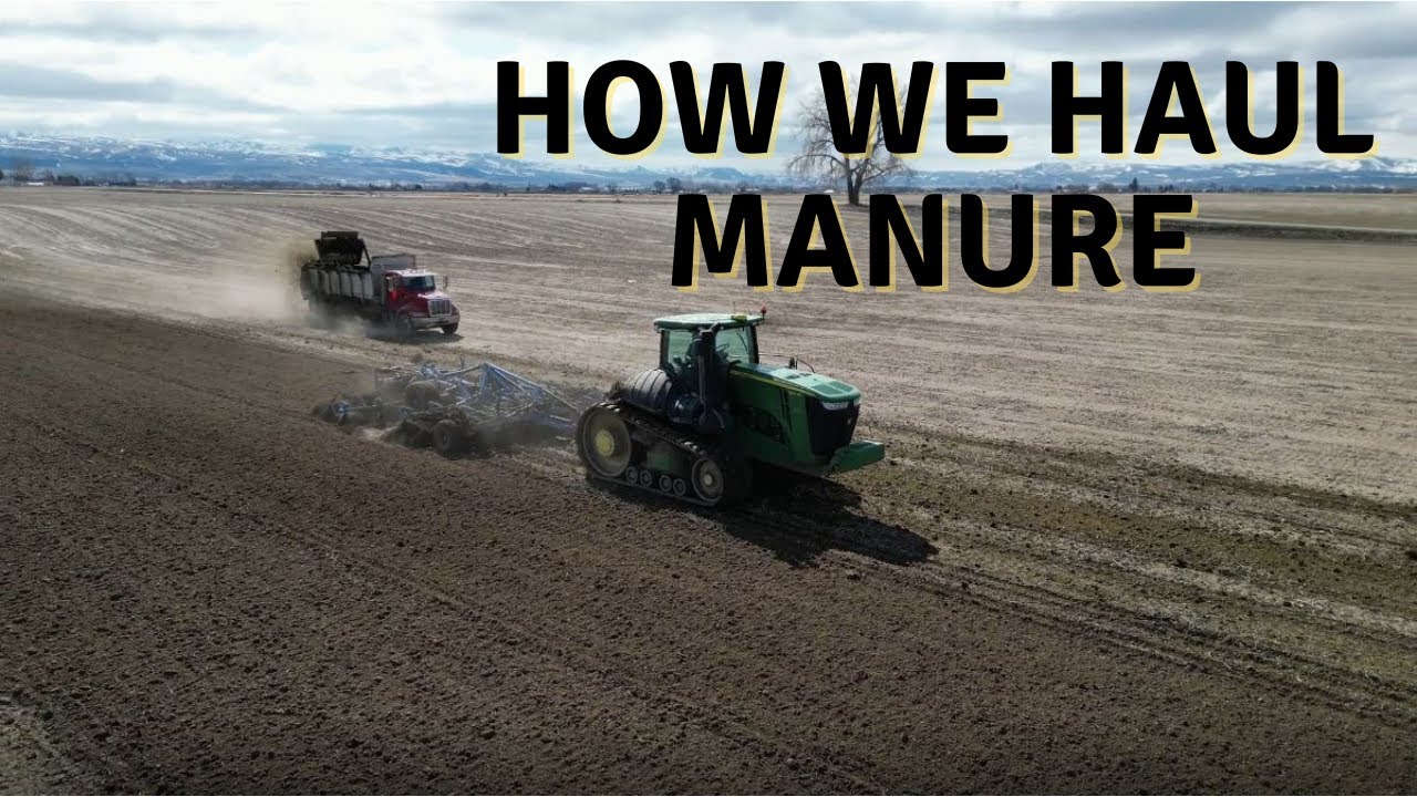 How we haul and spread cow manure. | Amazing Drone Footage | - YouTube