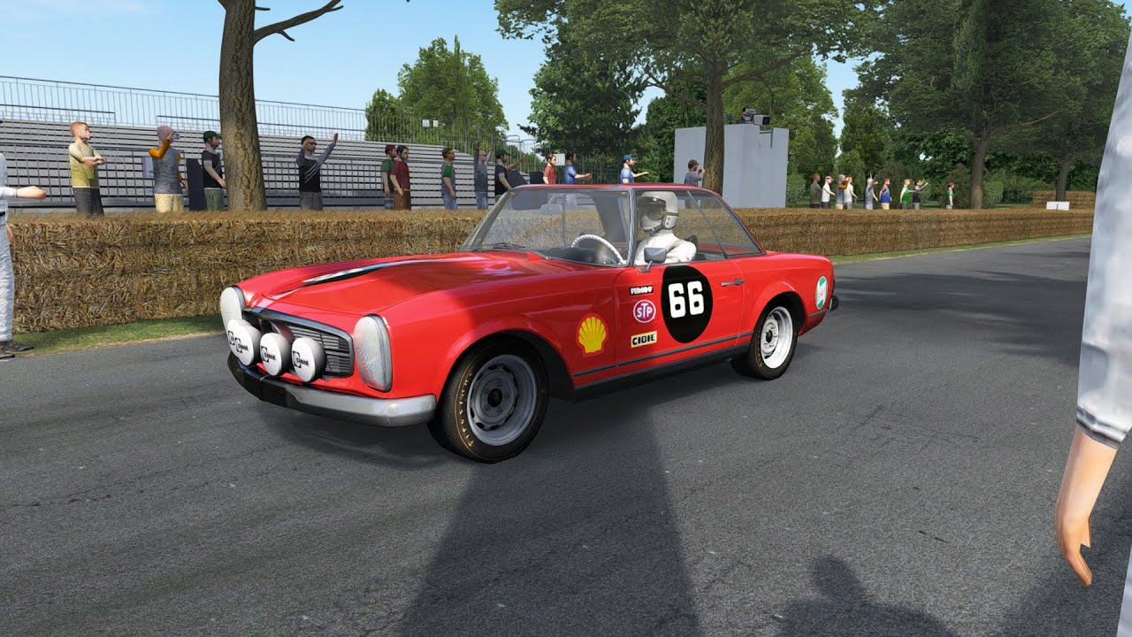 Goodwood Hill Climb - Mercedes-Benz 280SL Rally - Assetto Corsa - YouTube