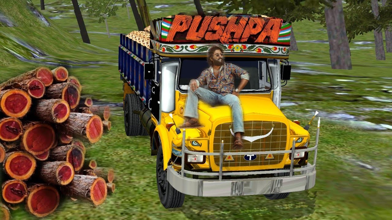 Pushpa mass Lorry Driving 😍 Bus simulator Indonesia 🌹 - YouTube