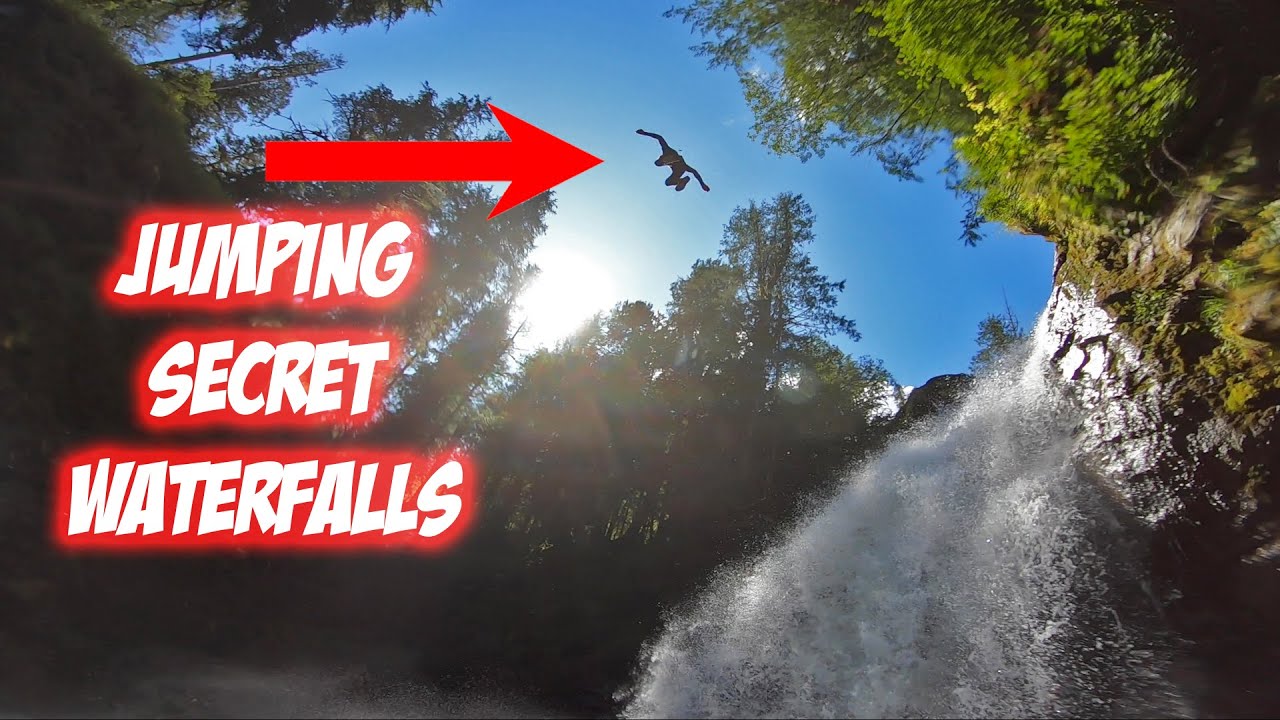 Jumping Hidden Waterfalls!!! Northwest USA Cliff Jumping - YouTube