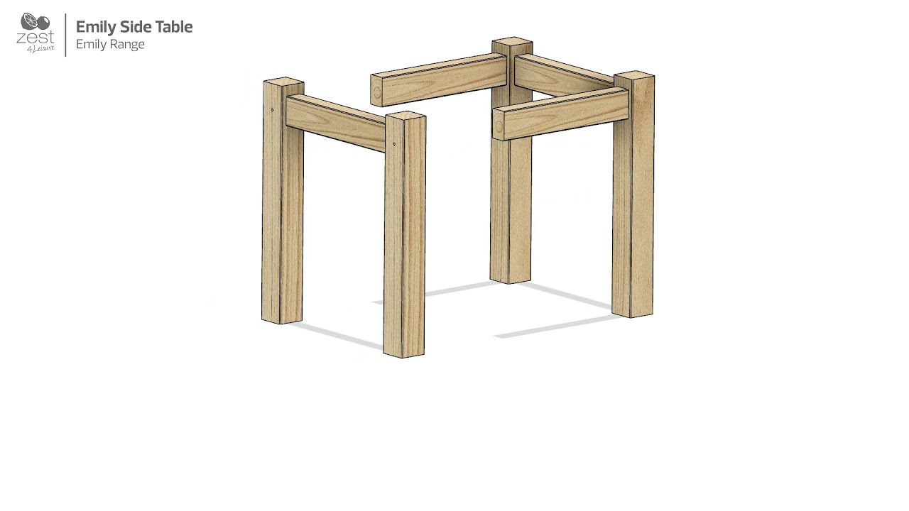 Emily Side Table by Zest (Animated Assembly Guide) - YouTube
