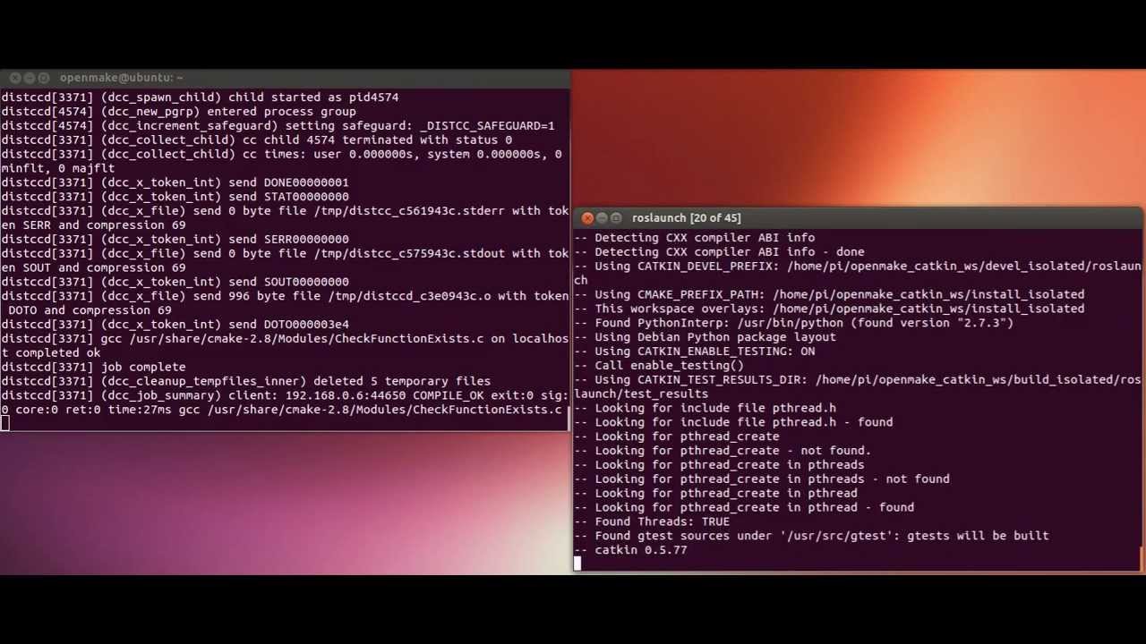 ROS Hydro on the Raspberrypi Porting - YouTube