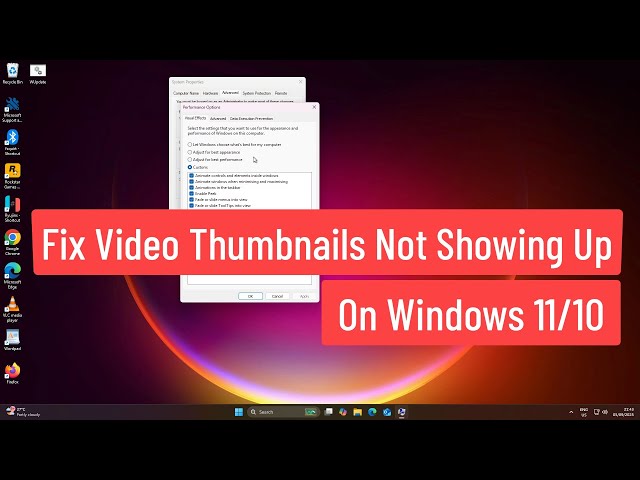 How To Fix Thumbnails Preview Not Showing On Windows 11 Youtube