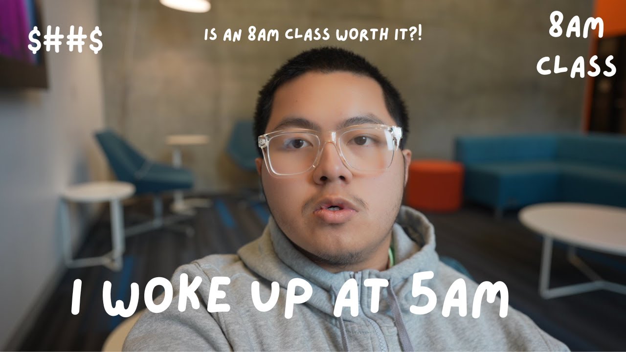 Waking up at 5am for an 8am class - YouTube