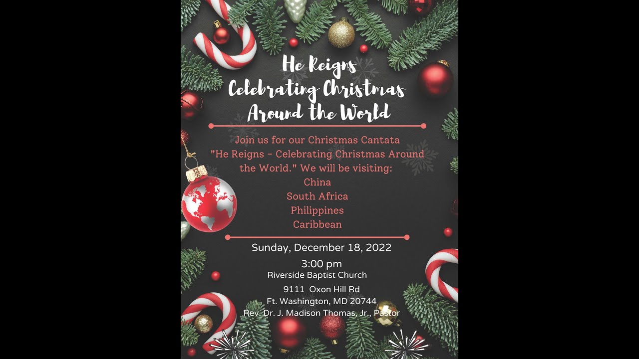 RBC LIVE | CHRISTMAS CANTATA | DECEMBER 18, 2022 - YouTube