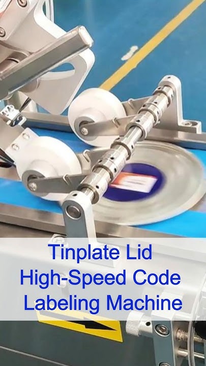 Santuo Tinplate Lid High-speed Code Labeling Machine - YouTube