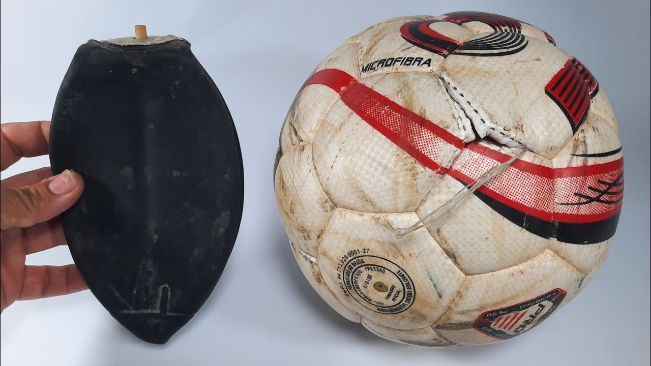 Como concertar e trocar a câmara da bola de campo pelo uma mais ...